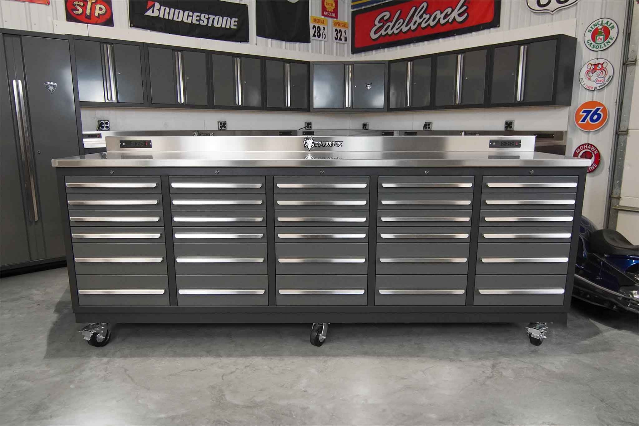 Dragonfire 30 Drawer Pro Series 9FT Workbench with Swappable Drawers ...