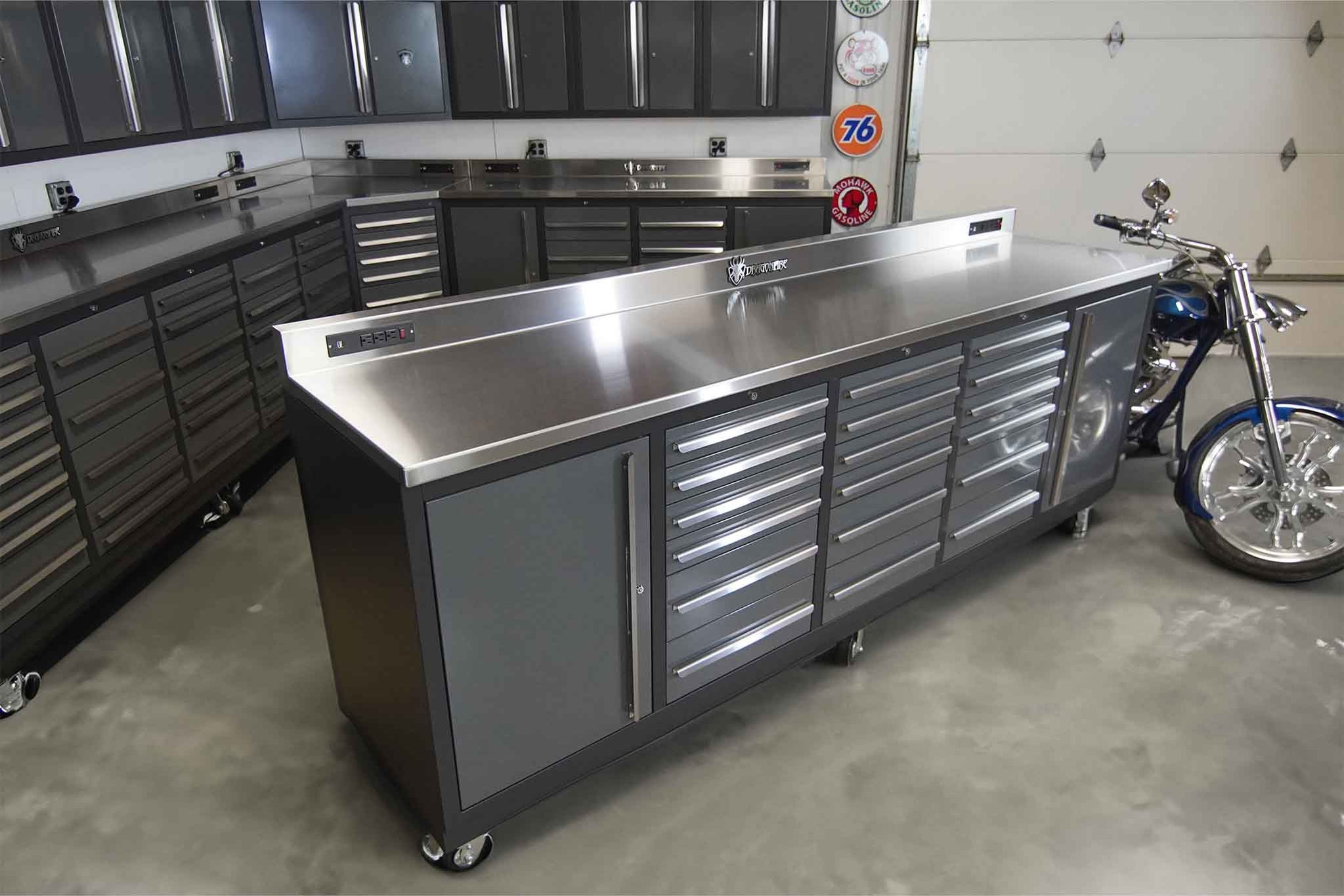 Dragonfire 18 Drawer Pro Series 9FT Workbench with Swappable Drawers ...