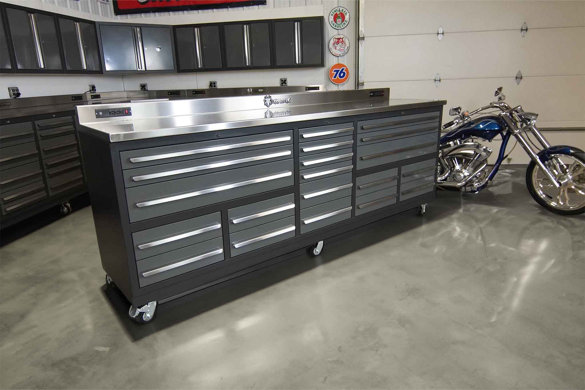 Dragonfire 20 Drawer Pro Series 9FT Workbench — Dragonfiretools