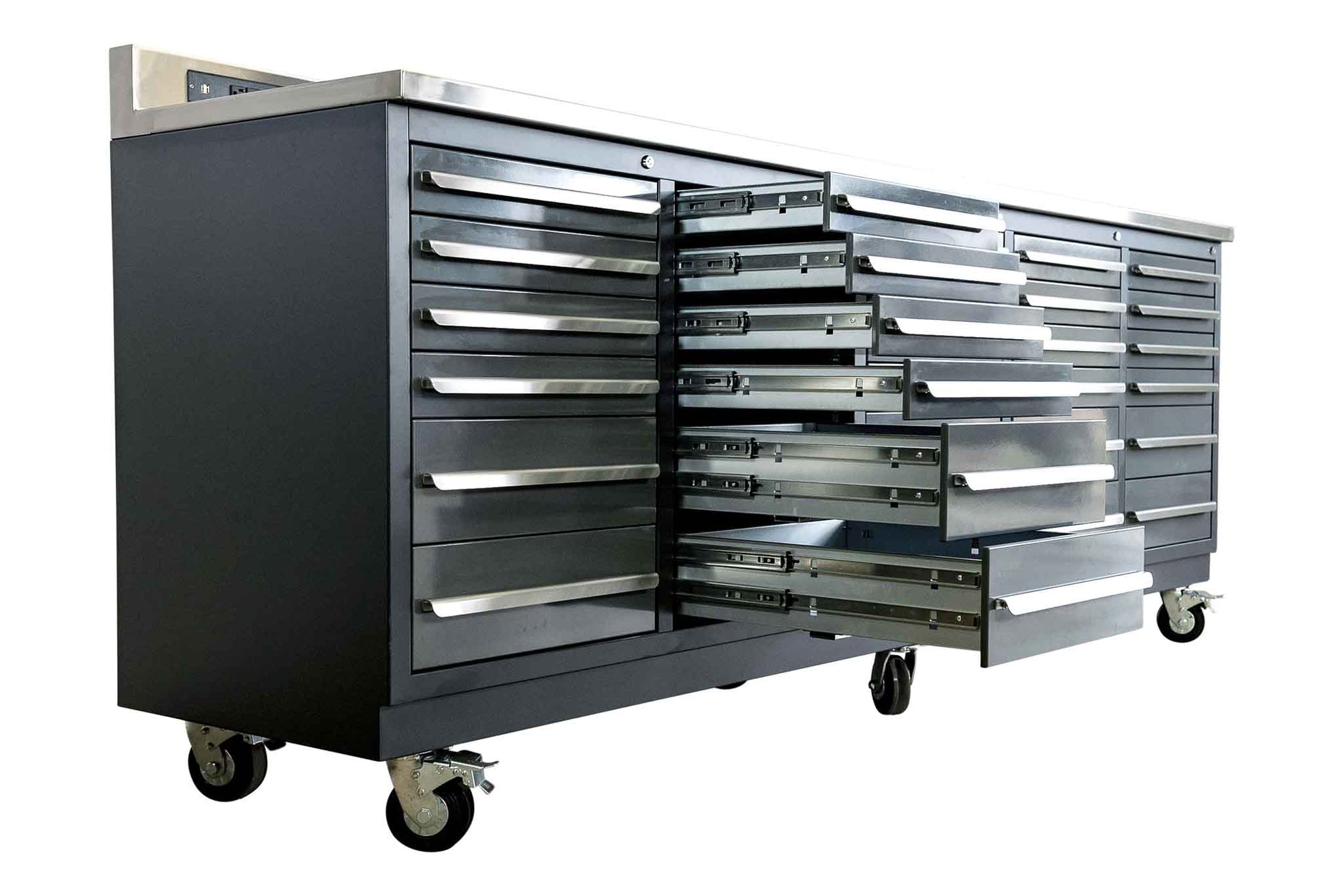 Dragonfire 30 Drawer Pro Series 9FT Workbench with Swappable Drawers ...