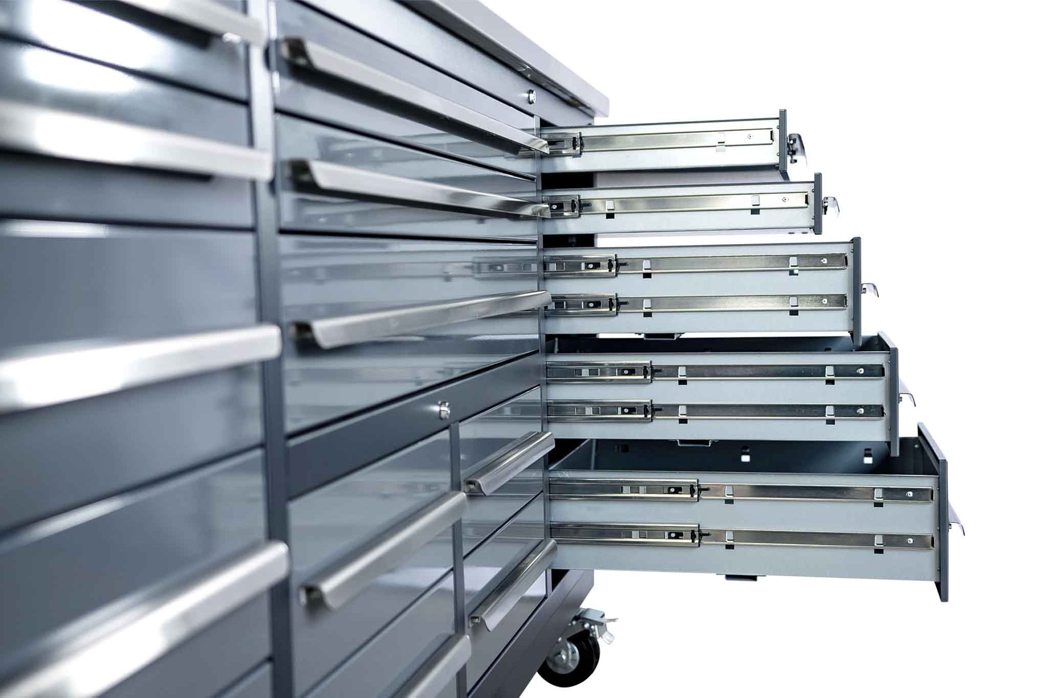 Dragonfire 17 Drawer Pro Series 7FT Workbench with Swappable Drawers ...