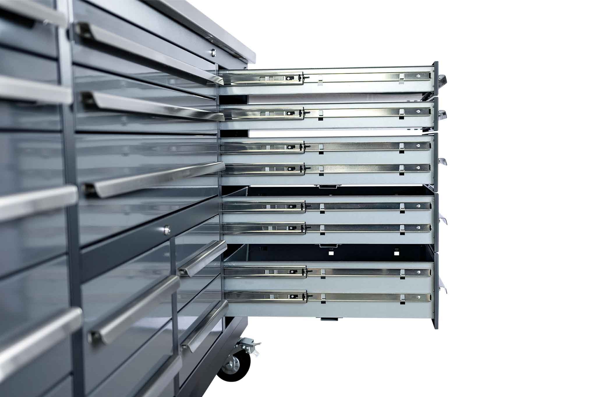 Dragonfire 17 Drawer Pro Series 7FT Workbench with Swappable Drawers ...
