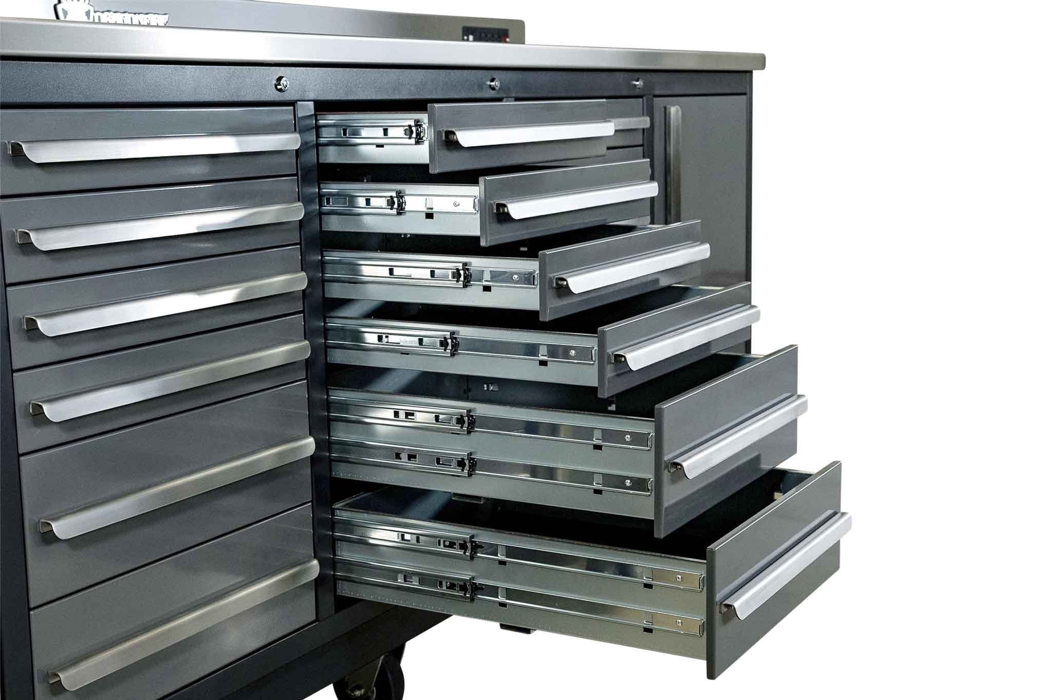 Dragonfire 18 Drawer Pro Series 9FT Workbench with Swappable Drawers ...