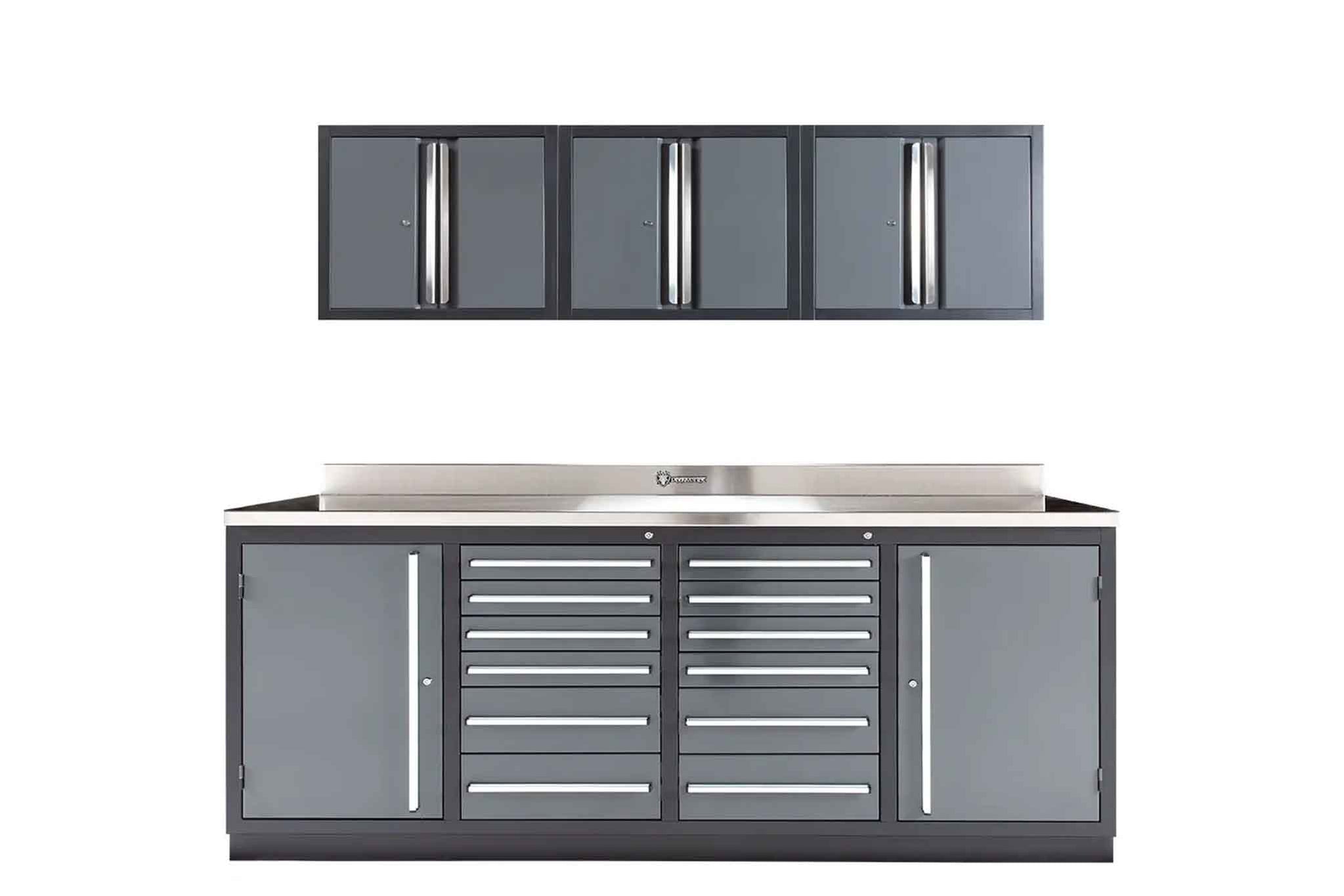 12 Drawer Pro Series Heavy Duty Garage Workbench 7ft with Swappable ...