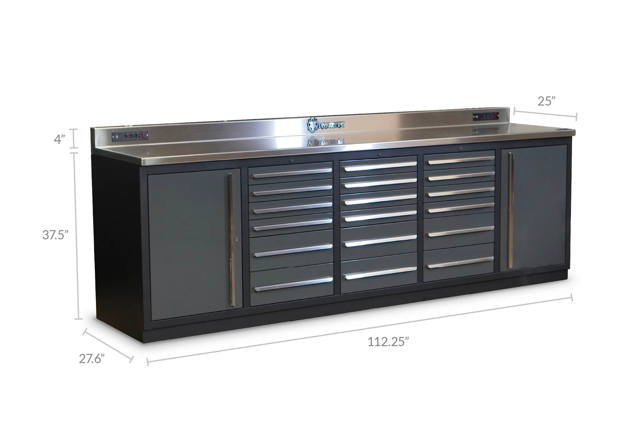 Dragonfire 18 Drawer Pro Series 9FT Workbench with Swappable Drawers ...