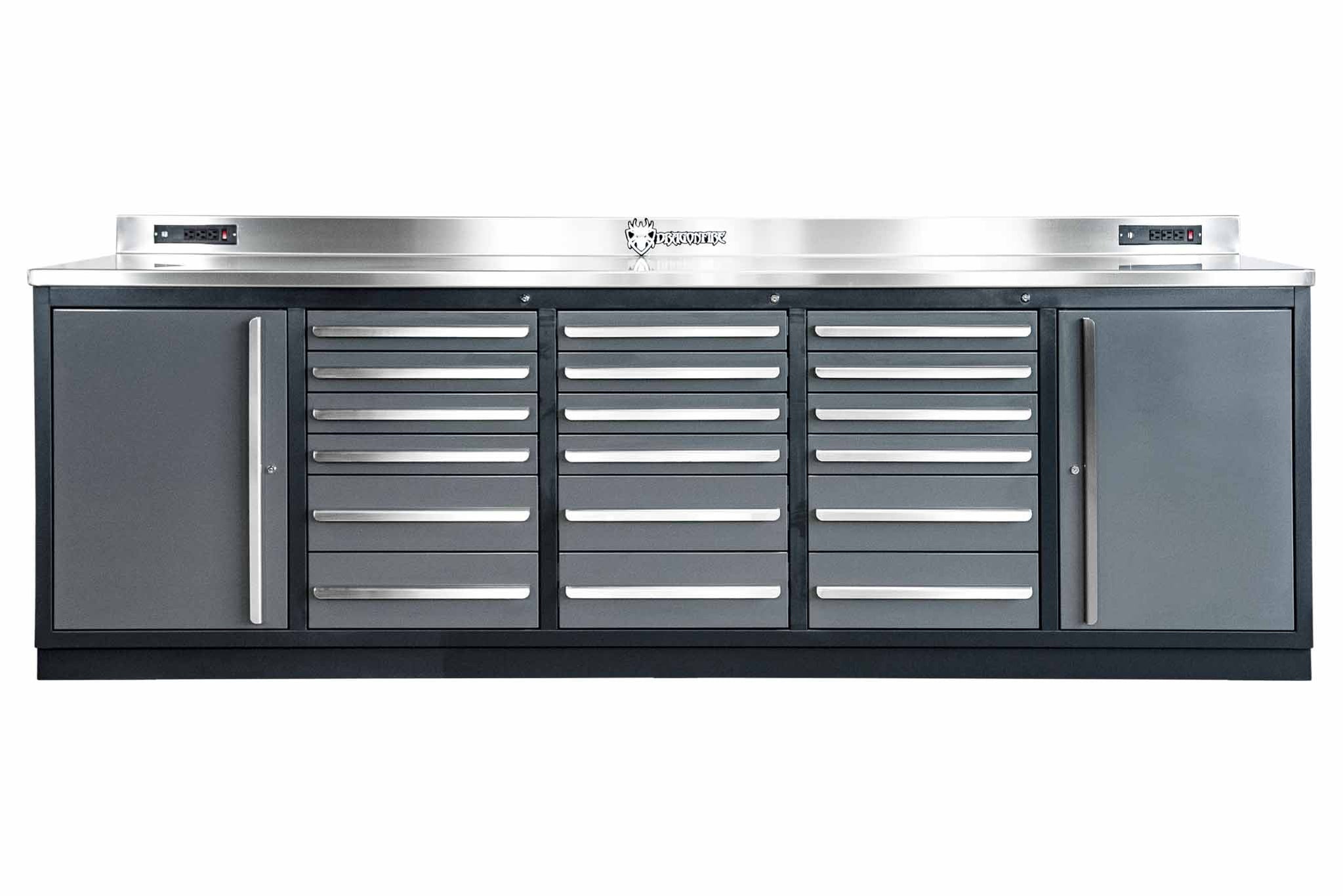 Dragonfire 18 Drawer Pro Series 9FT Workbench with Swappable Drawers ...