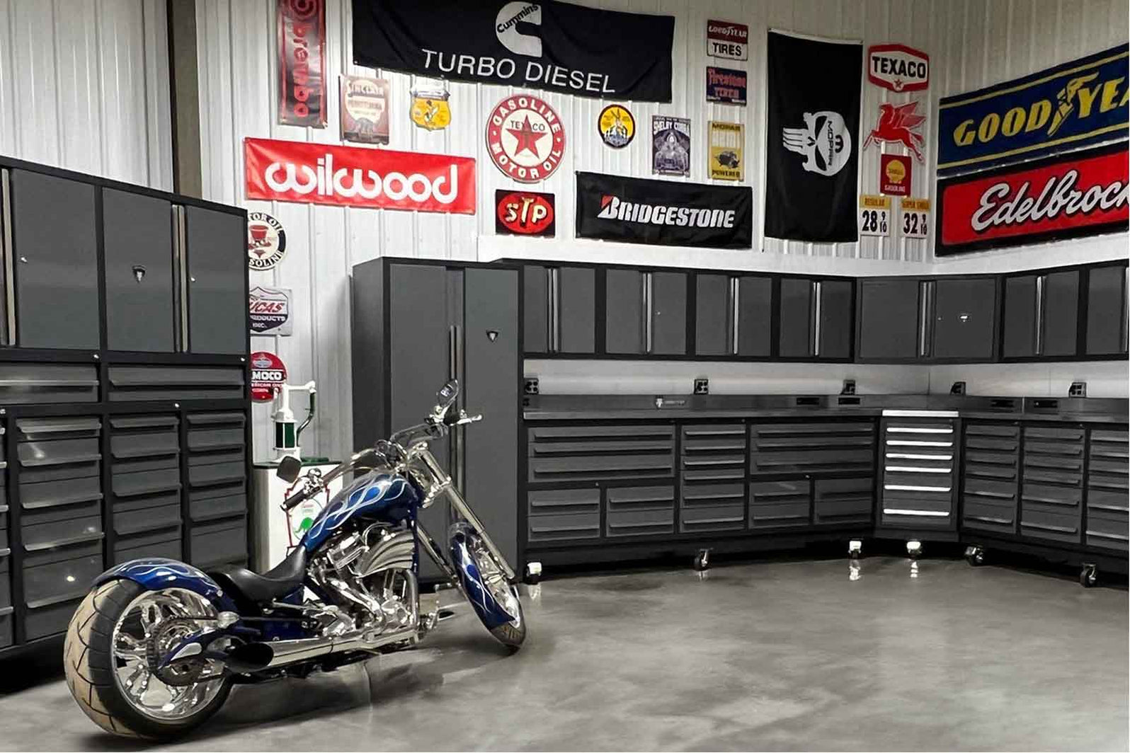 Pro Series 20 Drawer 9FT Workbench Package - Workbench, Wall Cabinets ...