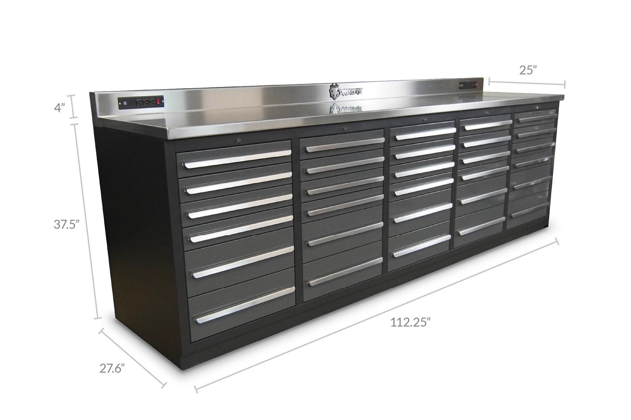Dragonfire 30 Drawer Pro Series 9FT Workbench with Swappable Drawers ...