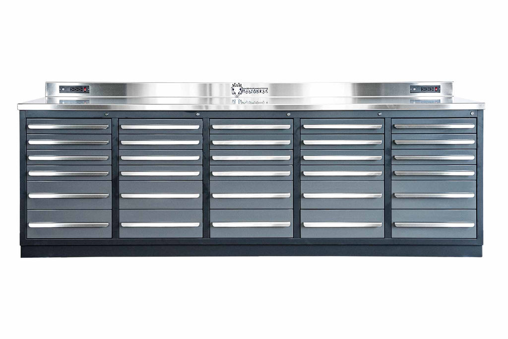 Dragonfire 20 Drawer Pro Series 9FT Workbench with Swappable Drawers ...
