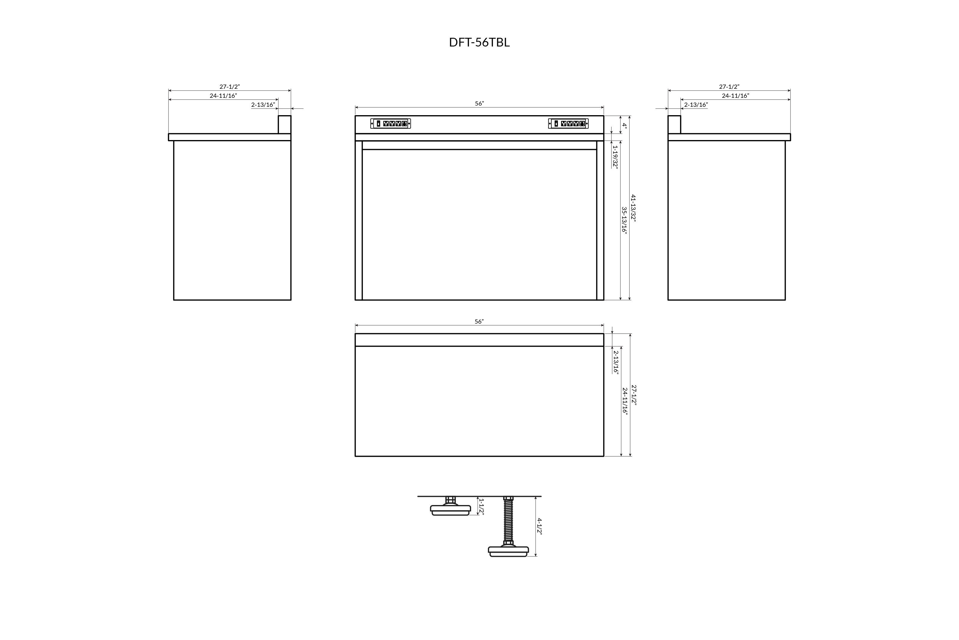 Pro Series 56" Worktable – Heavy-Duty Garage Workbench & Standing Desk ...